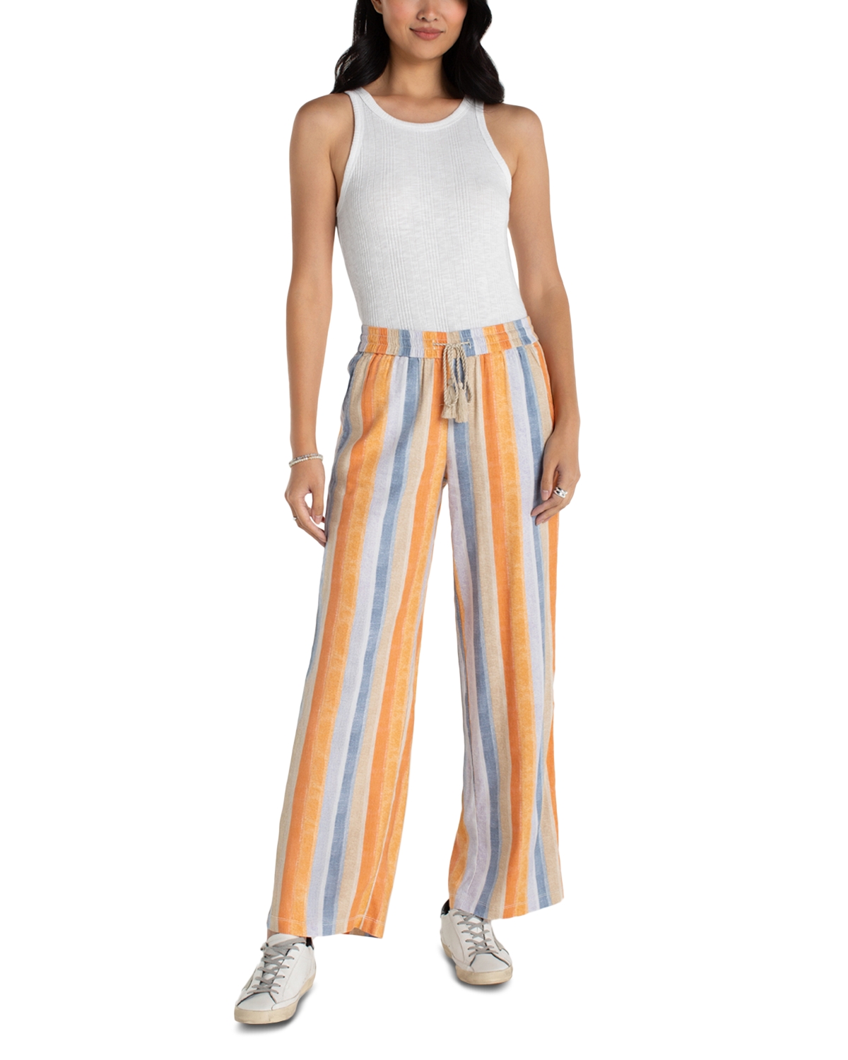 LIVERPOOL LIVERPOOL LOS ANGELES Striped Drawstring Pants